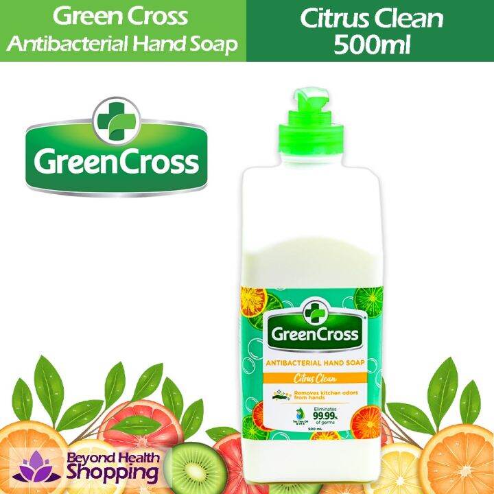 Green Cross Antibacterial Hand Soap Citrus Clean 500ml | Lazada PH