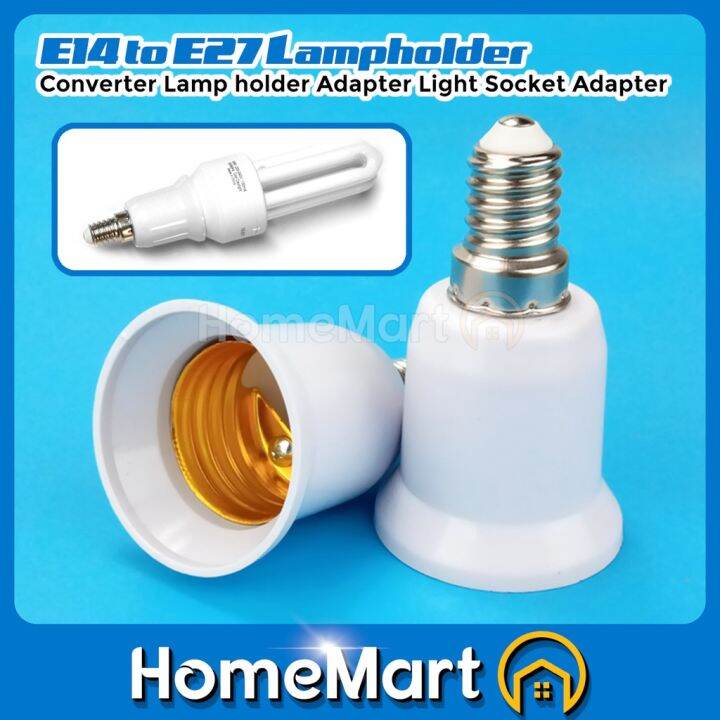 E14 to E27 Lampholder Converter Lamp holder Adapter Light Socket ...