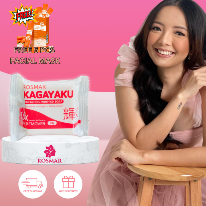 ROSMAR KAGAYAKU BLEACHING WHIPPED SOAP 70G 10X INSTANT WHITENING SCAR ...