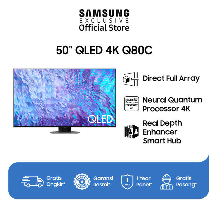 Samsung QLED 4K Smart TV Q80C | Lazada Indonesia