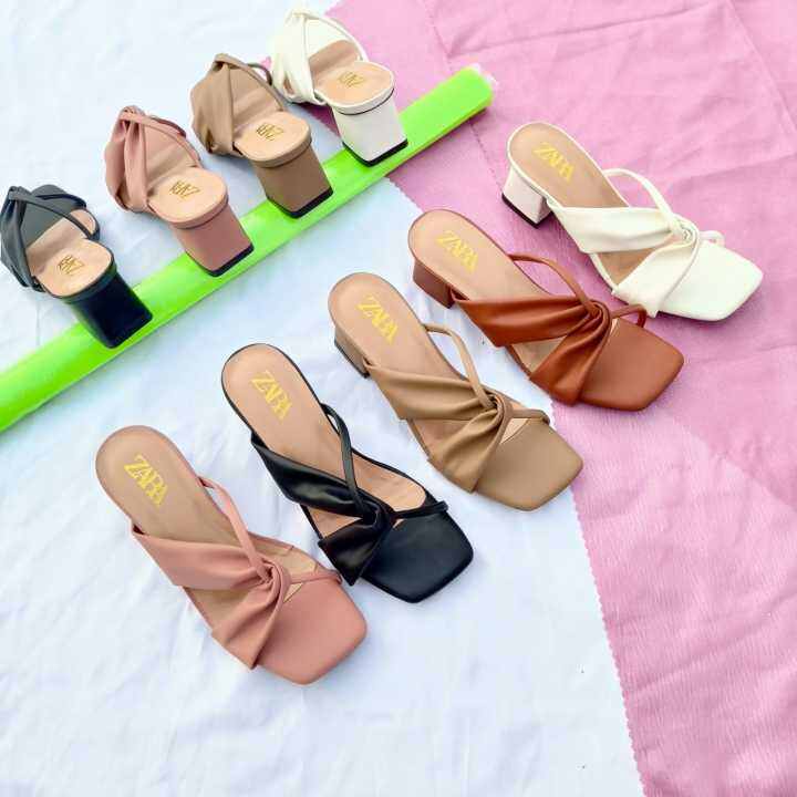 SANDAL HEELS HAK TAHU 5 CM ELEGAN TERBARU | Lazada Indonesia