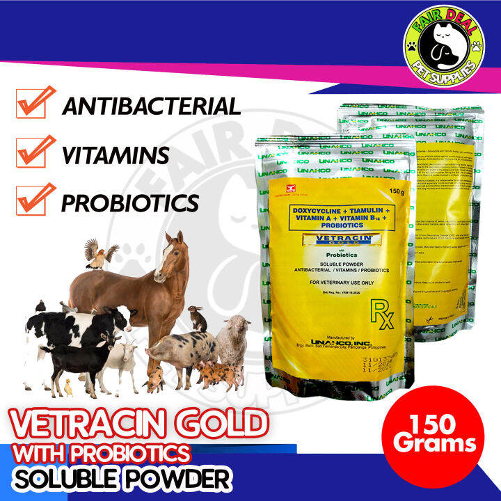 VETRACIN GOLD Vitamins Probiotics Powder (150 g) | Lazada PH