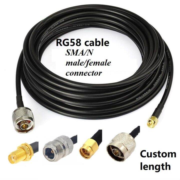 50-3 LTE 4G RG58 Cable N Male to SMA TS9 CRC9 Connector cable 50ohm B310 B593 B315 parabolic ...