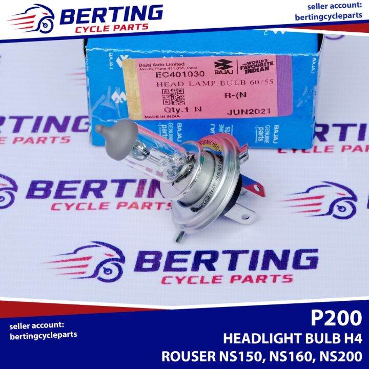 Agad na nagpapadala Quality assurance HEADLIGHT BULB H4 60W Rouser ...