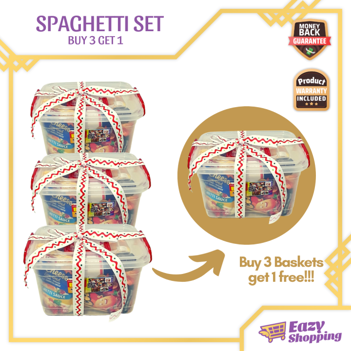 BUY 3 GET 1 FREE package Christmas basket set 2 spaghetti set Noche ...