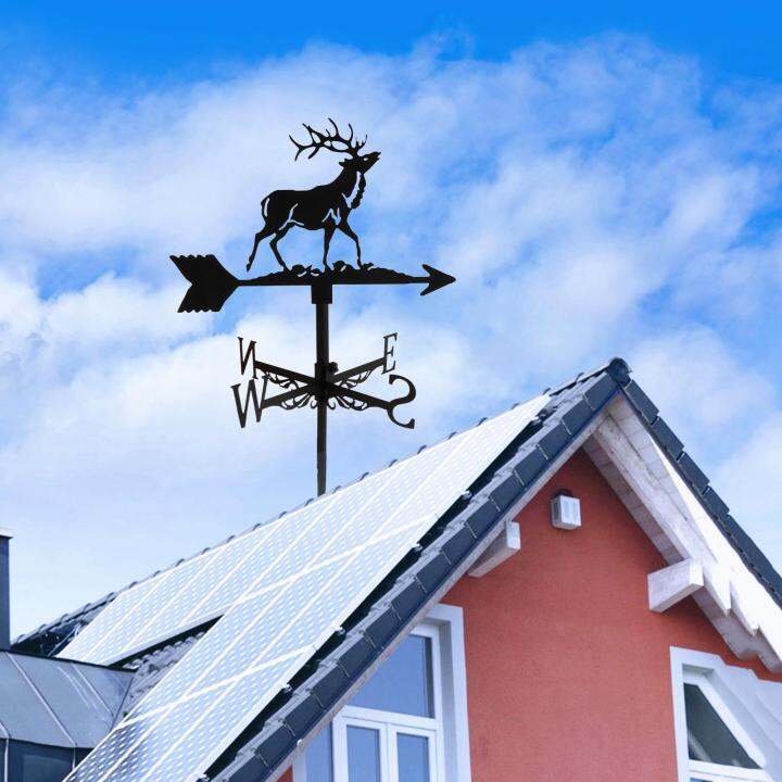 Loviver Buck Weathervane Roofs Weather Vane Roof Mount Rod Durable Easy ...