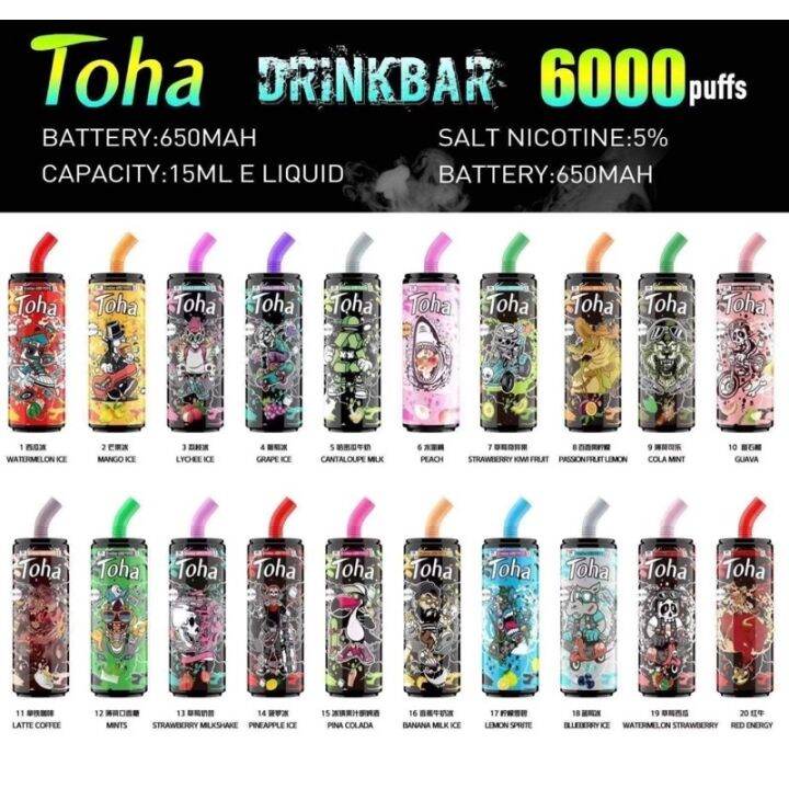 ₪☸ Toha 6000 Puffs Disposable Vape Pod | Lazada PH