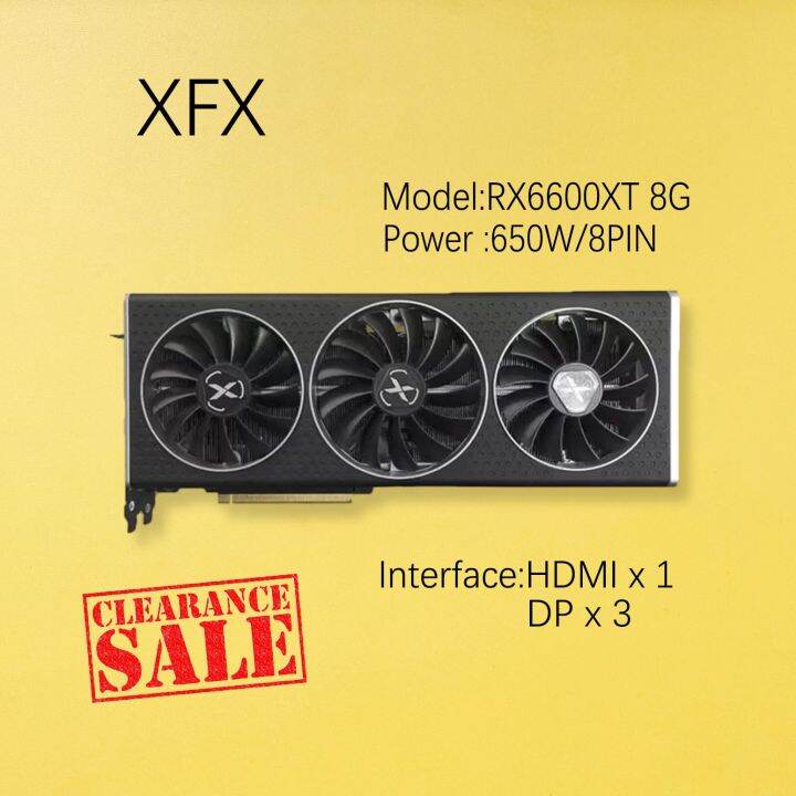 10 XFX AMD Radeon RX 6600 8G 6600XT 6700XT 12G RX6800 6800XT RX6900XT ...