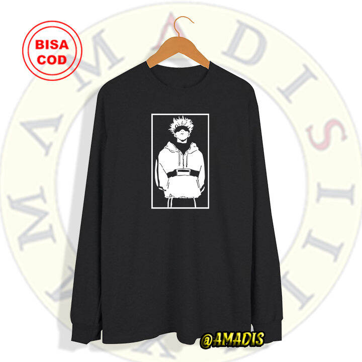 Kaos Anime Lengan Panjang Gojo Satoru Cool Jujutsu / Kaos Jujutsu ... Kaos Anime Lengan Panjang Gojo Satoru Cool Jujutsu / Kaos Jujutsu ...