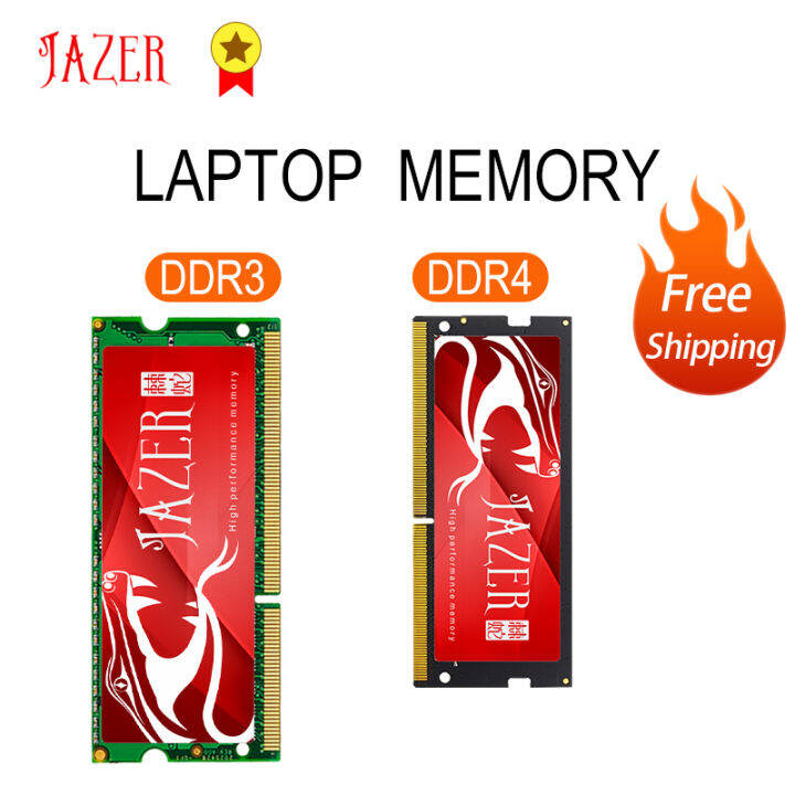【Cw】JAZER Memoria Ram DDR4 4GB 8GB 16GB Ram DDR3 1333MHz 1600MHz Laptop Sodimm Memory With ...