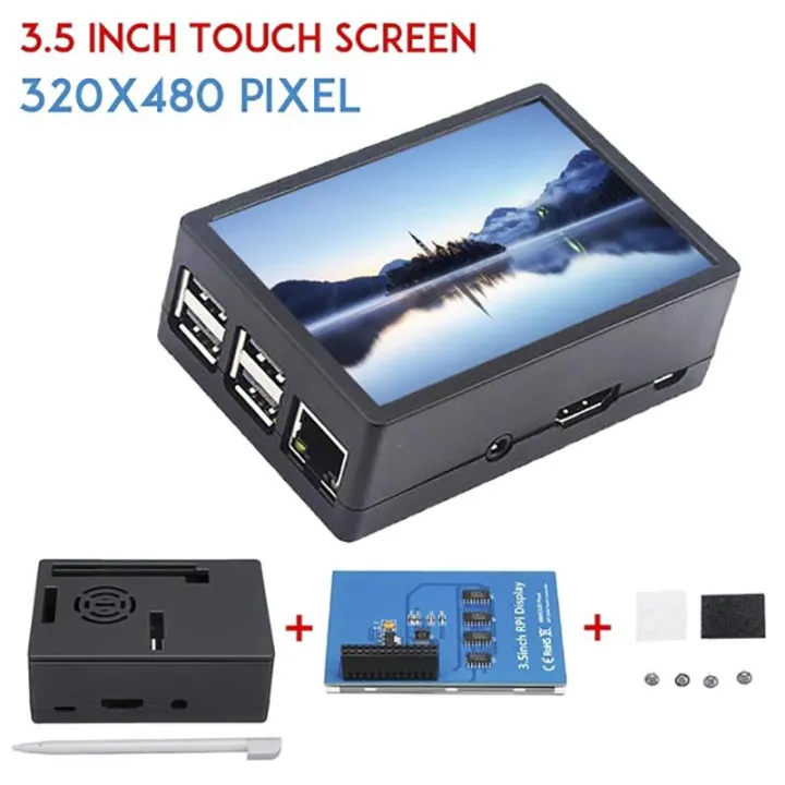 3.5" 320*480 TFT Touch Screen LCD Display Case For Raspberry Pi A B A+ ...