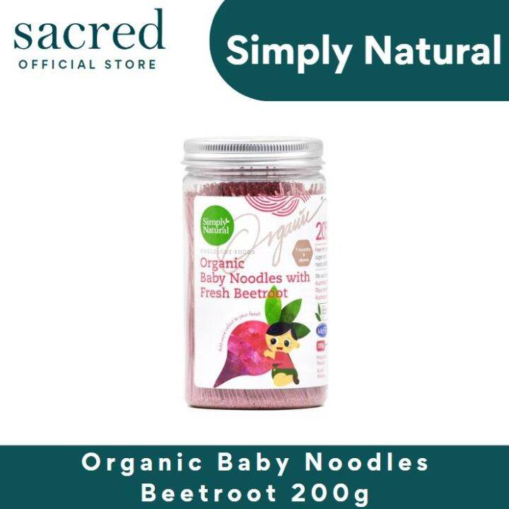 Simply Natural Organic Baby Noodles Beetroot 200g | Lazada PH