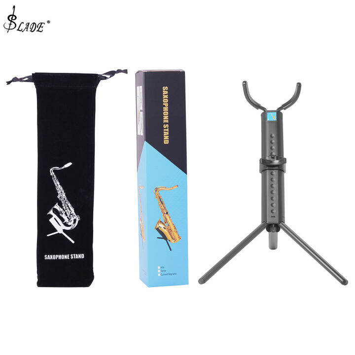 SLADE Foldable Alto Tenor Saxophone Stand Portable Floor Sax Tripod ...
