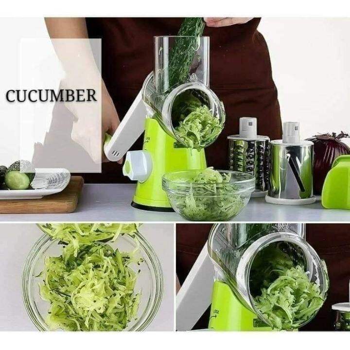 Multifunction Table Top Drum Cutter Grater Vegetable Fruit Slicer ...