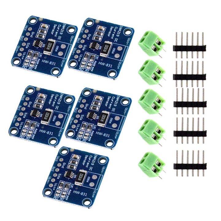 5Pcs Ina219 Bidirectional Dc Current Power Sensor Tap Module Diy 3V-5V ...