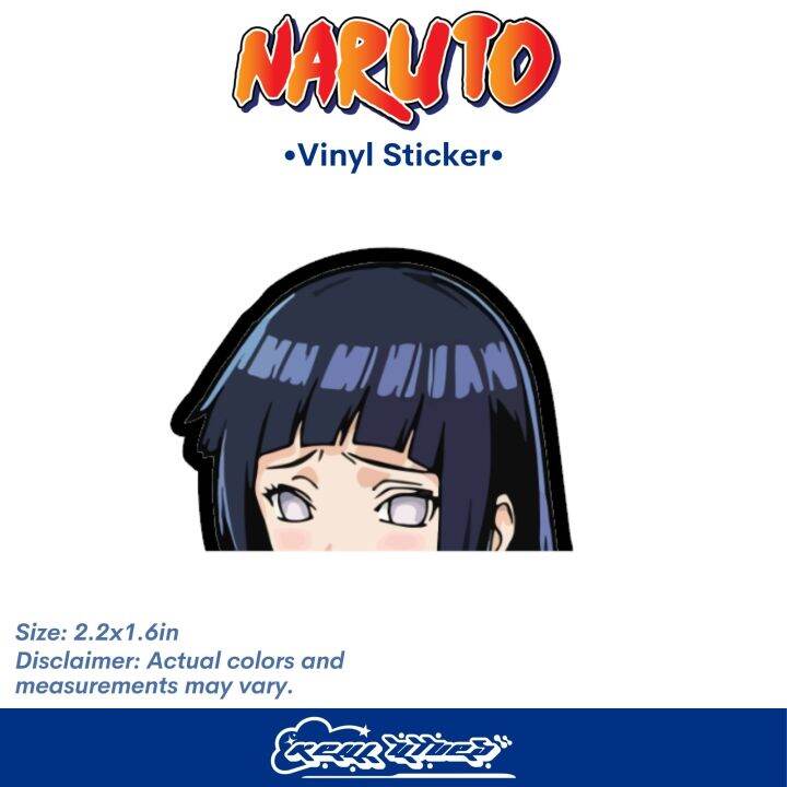 Hinata Naruto Sticker Anime Vinyl Peeker Stickers Waterproof | Lazada PH