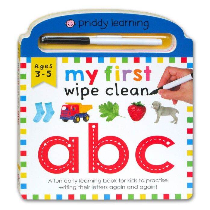 ORIGINAL PRIDDY Learning My First Wipe Clean ABC Board Book (includes wipe-clean pen) - Leon ...