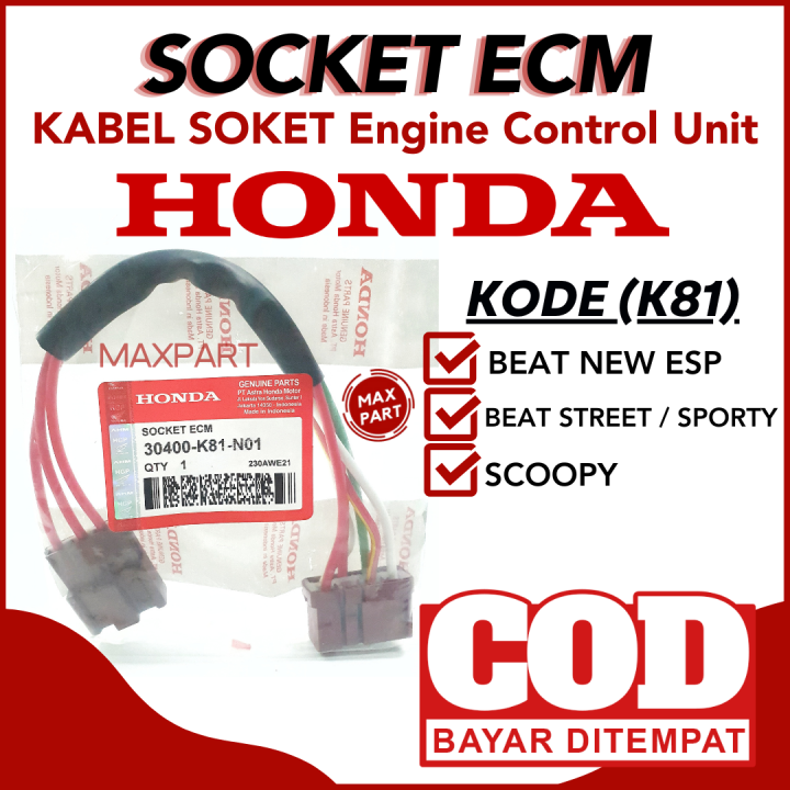 MAXparts KABEL SOCKET ECM K81 KVB COP SPULL ASSY SOKET ECU Engine ...