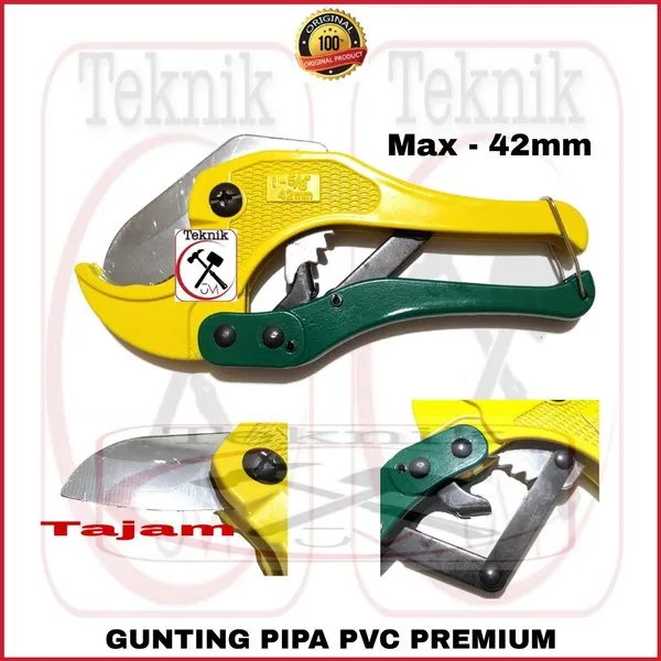 GUNTING PIPA PVC SUPER - Ukuran Pipa Max 42mm TANG POTONG PIPA PARALON PVC PIPE CUTTER ALAT ...