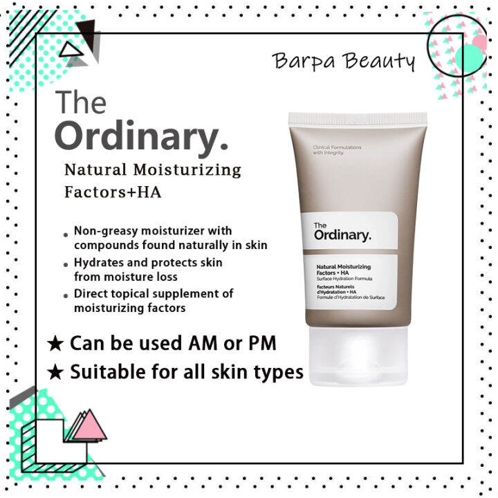 [AUTHENTIC] The Ordinary Natural Moisturizing Factors + HA Moisturizer ...