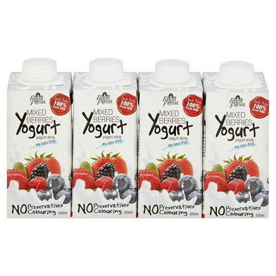 Farm Fresh UHT Milk YOGURT MIX BERRIES (200ML X 24 ) - Farm Fresh UHT ...
