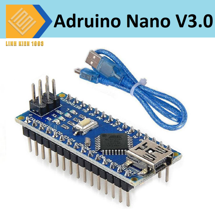Arduino nano v3.0 atmega328p hàng chính hãng mới kèm dây cáp | Lazada.vn