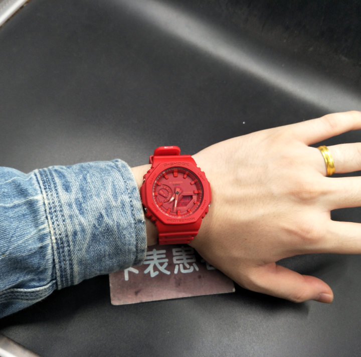 Casio G-SHOCK Red Color Matching Case Carbon Fiber Resin GA-2100-1A/4A ...