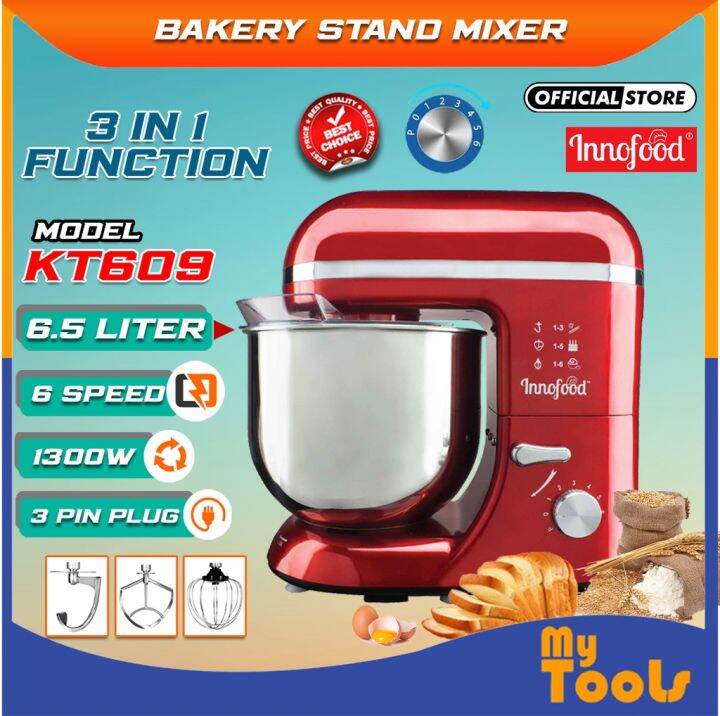 MYTOOLS INNOFOOD KT609 BAKERY STAND MIXER CAPACITY 6.5 LITER | Lazada