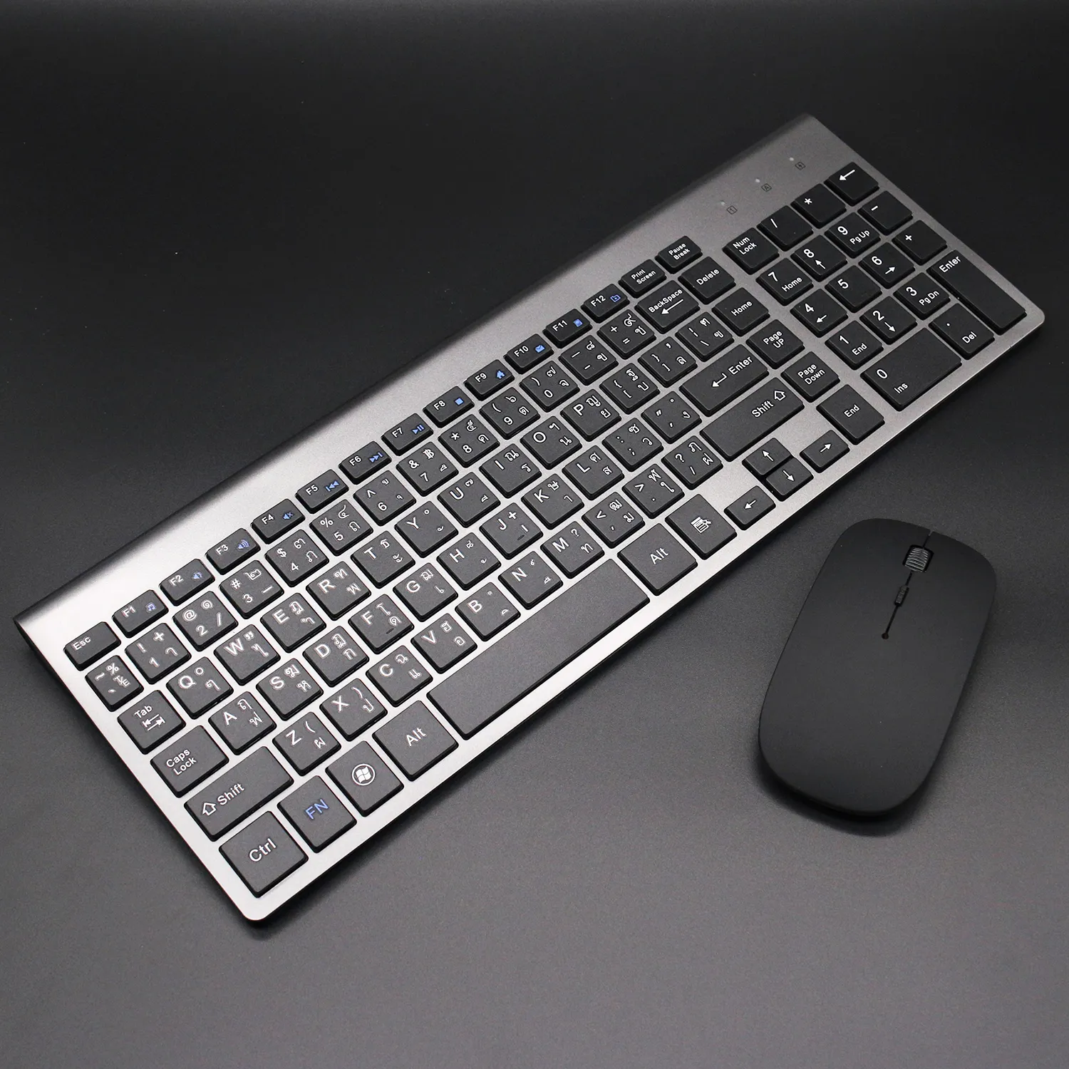 [Wireless Office Keyboard] ชุดเมาส์ คีย์บอร์ด ไร้สาย แป้นพิมพ์ไทยอังกฤษ ...