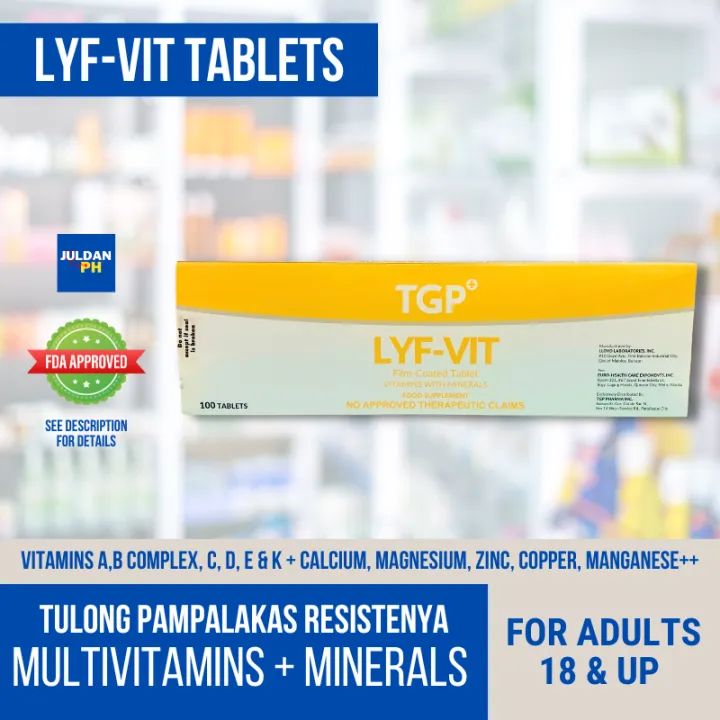 (Centrum Generic) Lyf Vit Multivitamins and Minerals Film Coated ...