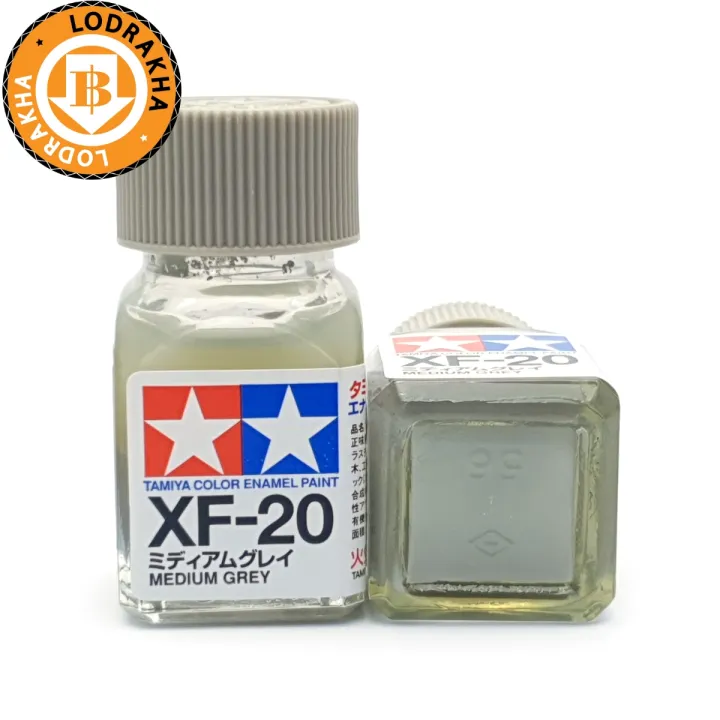สีมีเดี้ยมเกรด้านสูตรน้ำมัน Tamiya Enamel XF20 Medium Grey 10ml ...