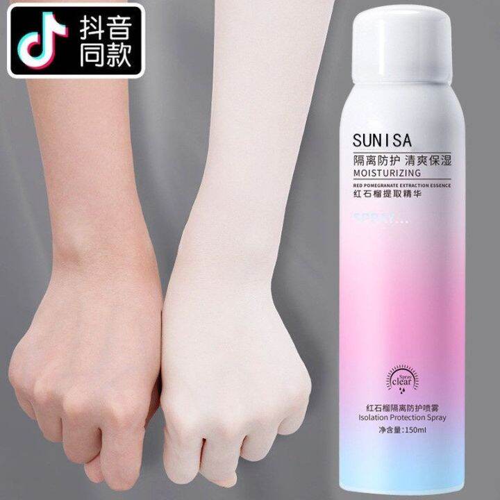 COD Sunisa Whitening Sunscreen Spray 150ml w/FREEBIE | Lazada PH