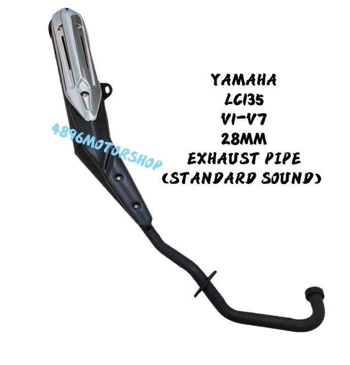 28MM STANDARD EXHAUST PIPE YAMAHA LC135 V1 V2 V3 V4 V5 V6 V7 4S 5S ( STANDARD SOUND ) EKZOS PAIP ...