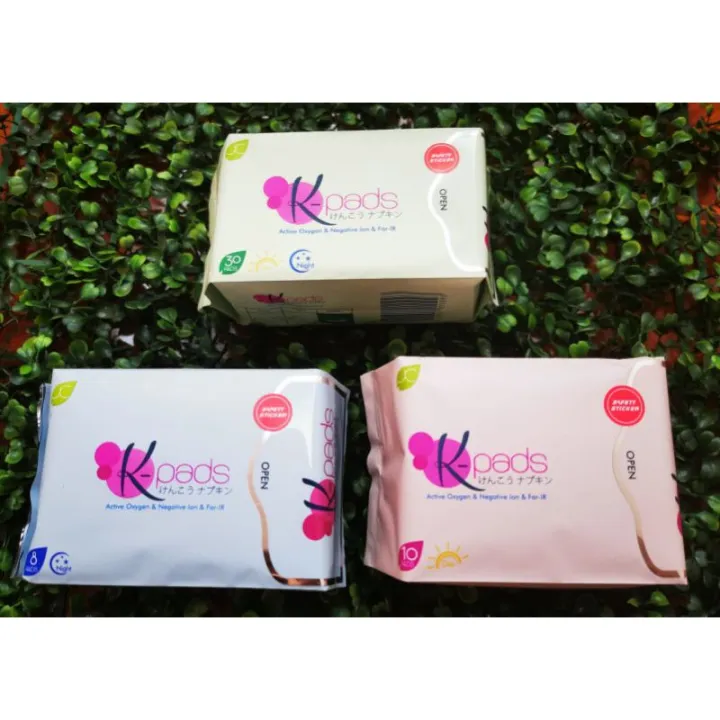 ♒Authentic K-Pads Negative Ion (Napkin and Pantyliner) | Lazada PH