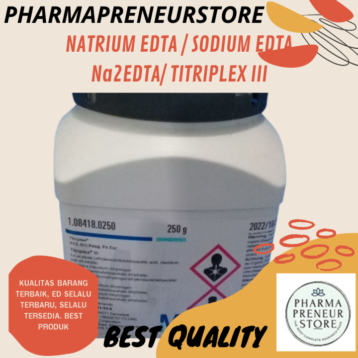 NATRIUM EDTA / SODIUM EDTA / NA2EDTA / TITRIPLEX III PRO ANALISA 1 GRAM ...