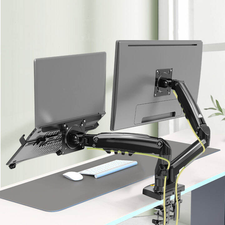 Dual Arm tray monitor mount for 17-32 Adjustable monitor stand for ...