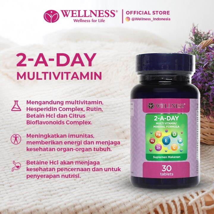 Wellness Multivitamin/Mineral 2 A Day 30 | Lazada Indonesia