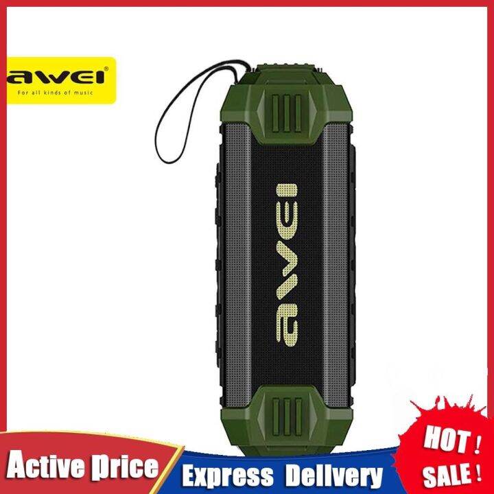 Awei Y280 Portable Dropproof Waterproof Bluetooth Wireless Speaker with 4000mAh Battery | Lazada PH