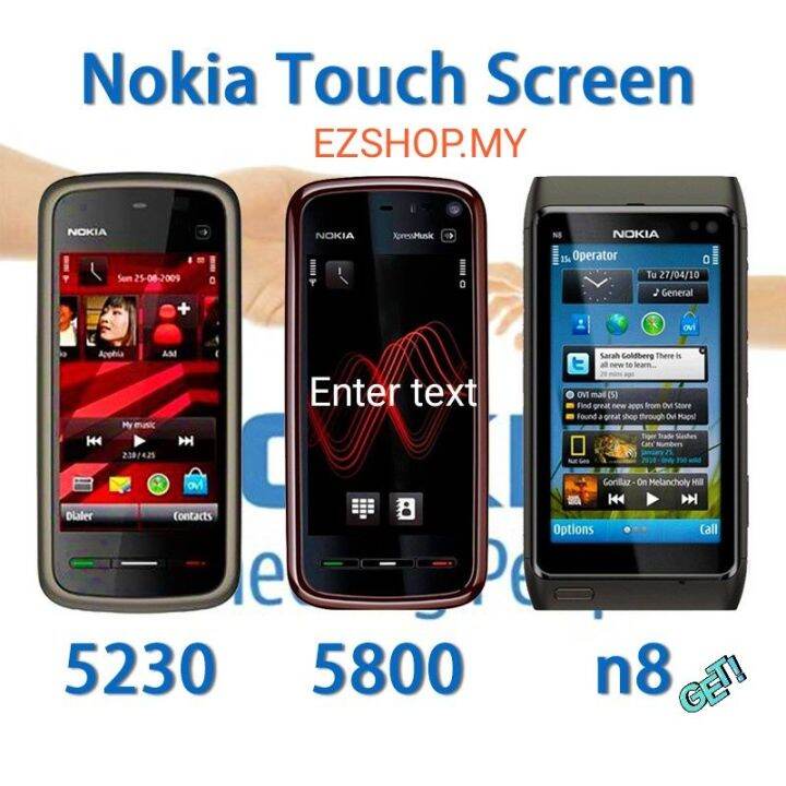 VCS02 Brand New Nokia 5800 5230 N8 Touch screen Basic Phone Cellphone ...