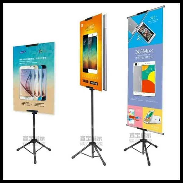 Tripod Stand Banner Display / Tiang iklan untuk Banner dan Poster ...