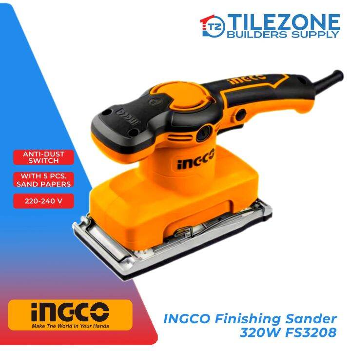 INGCO Electric Finishing Sander 320W FS3208 | Lazada PH