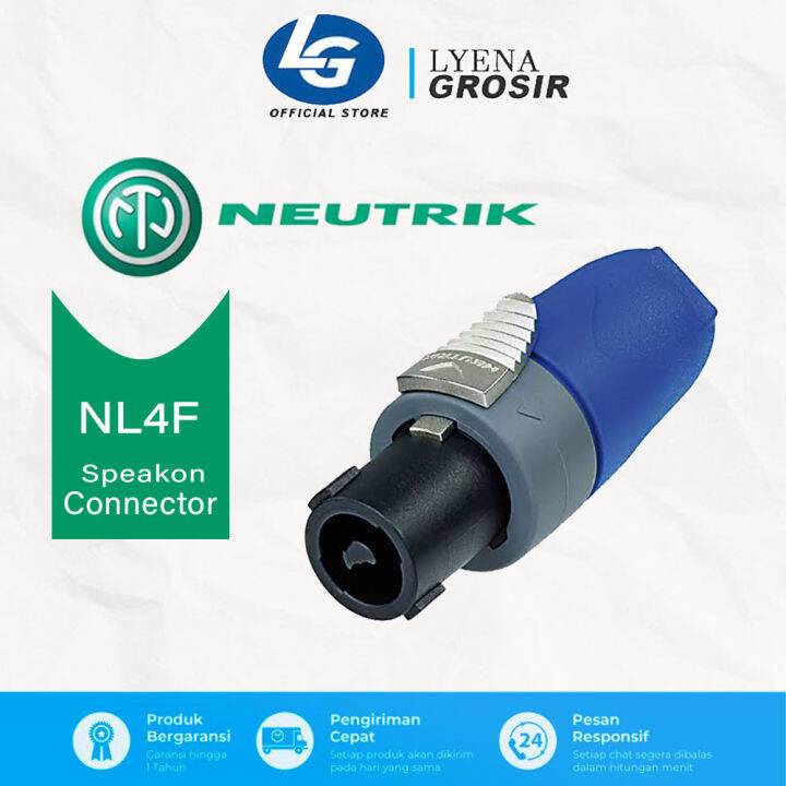 Speakon Neutrik NL4FX Speakon Connector Original | Lazada Indonesia