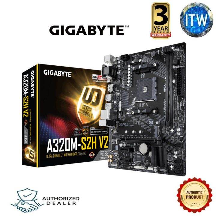 Gigabyte To-A320m-S2h V2 B350 Chipset AMD Ryzen AM4 MicroATX ...
