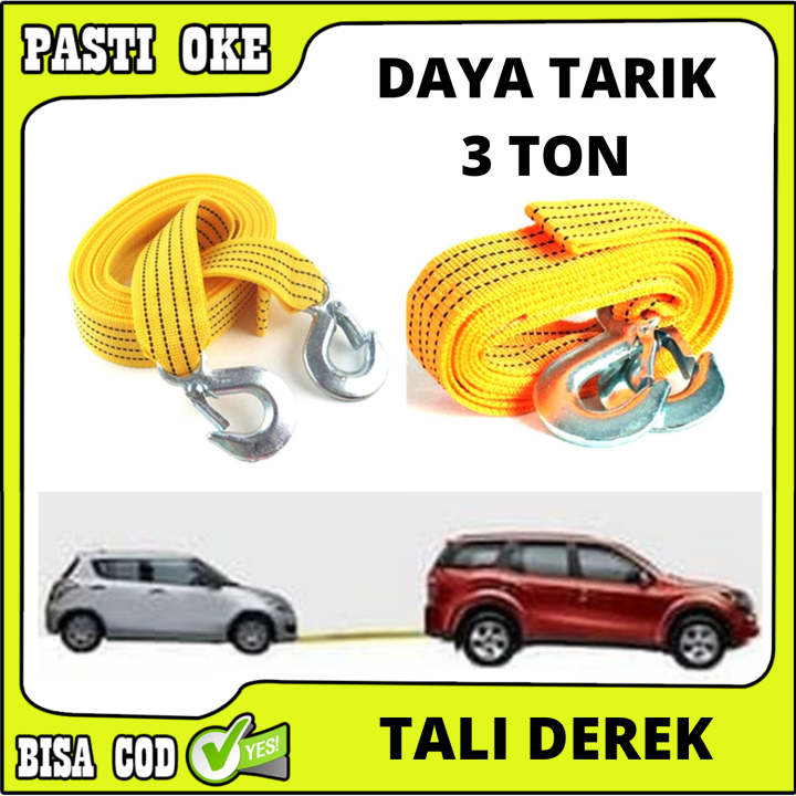 Tali Towing Car Emergency Tali Derek Mobil Daya Tarik 5 Ton Panjang 3 M ...