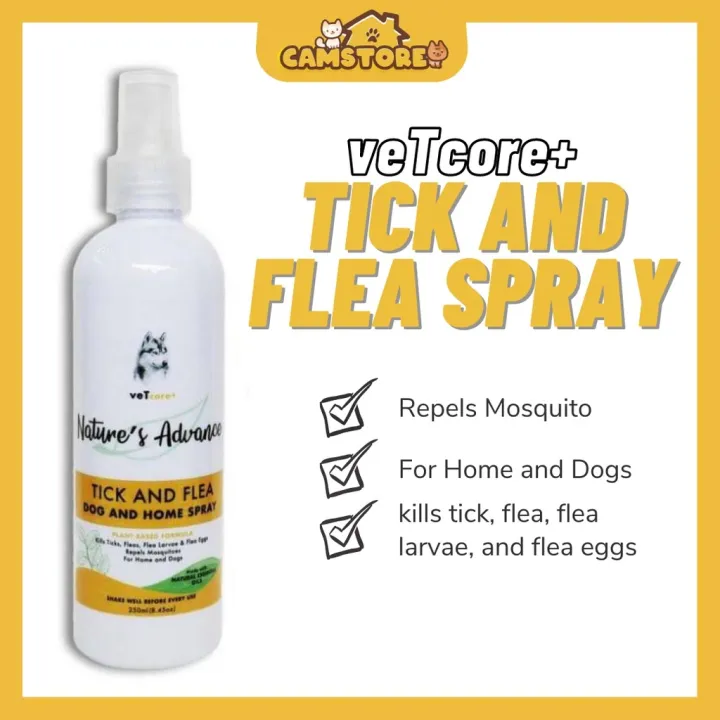 Vet Core Nature's Advance Tick and Flea Spray 250ml | Lazada PH