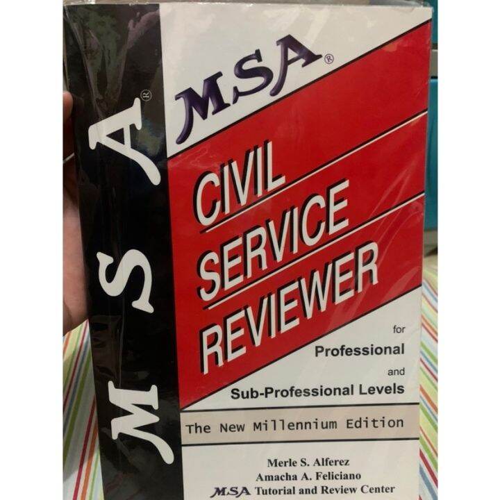 MSA CIVIL SERVICE REVIEWER for Professional and Sub-Professional Levels ...