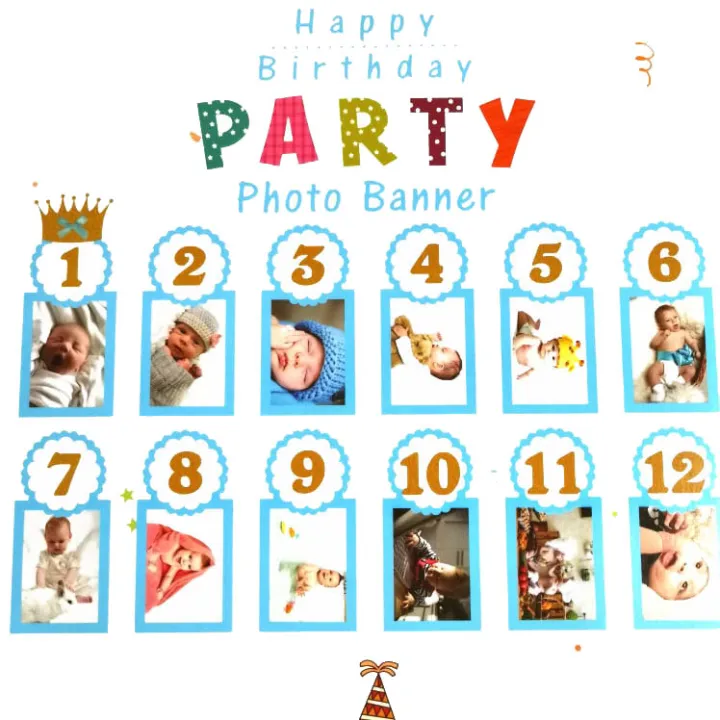 12 Month Birthday Photo Banner | Lazada PH