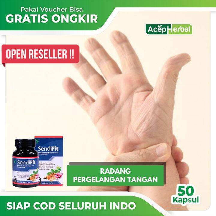 Obat Radang Pergelangan Tangan - SendiFit 50 kapsul Alami 100% Original ...