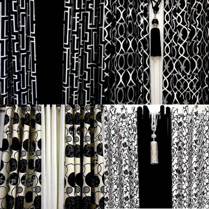 DE Elegant Ring Curtains for Windows Living Room 3in1 Set Draperies 5ft ...