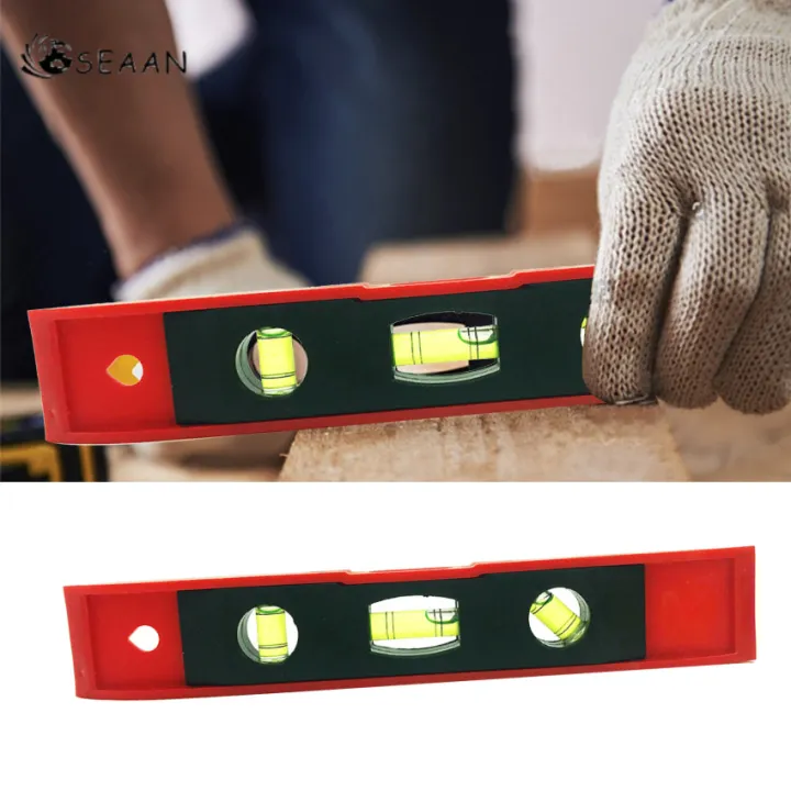 9 In 3 Spirit Level Bubble Mini Pocket แบบพกพาเครื่องวัดระดับเครื่องมือ ...
